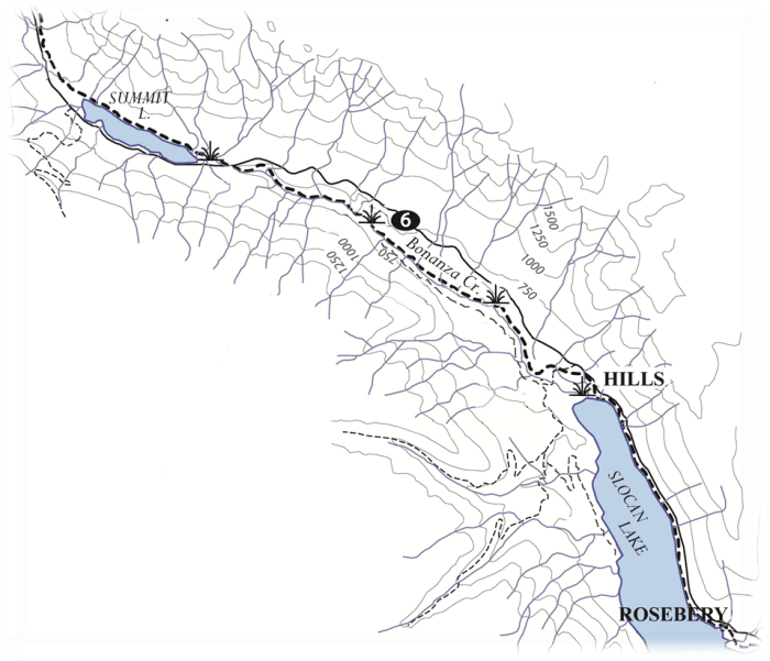 Rosebery - Summit Lake Rail Trail